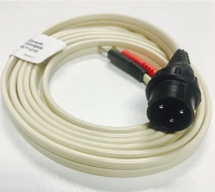 Physiotherapy Lead Wires 72" IVORY IFC 3-PIN AMPHENOL TO DUAL PINS ...